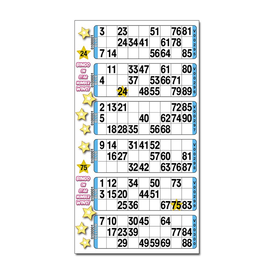 Bingo Singles, Bingo Jackpot Sheets, Bingo Flyer, Jackpot Bingo Tickets