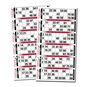 Bingo Single Tickets, Bingo Jackpot Sheets, Bingo Flyers