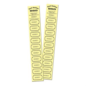 Fundraising Tickets, Cent Auction, Cloak Room, Drink Tickets, Admission ...