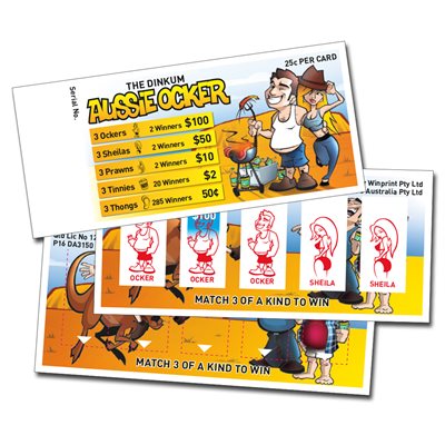 DINKUM AUSSIE OCKER 2 x $100 LUCKY ENVELOPES