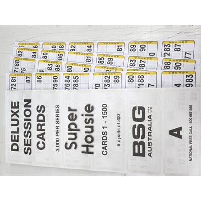 BINGO SESSION CARDS | BLUE