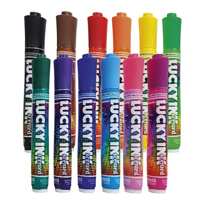 LUCKY INK SCENTED BINGO MARKERS | BLACK LIQUORICE